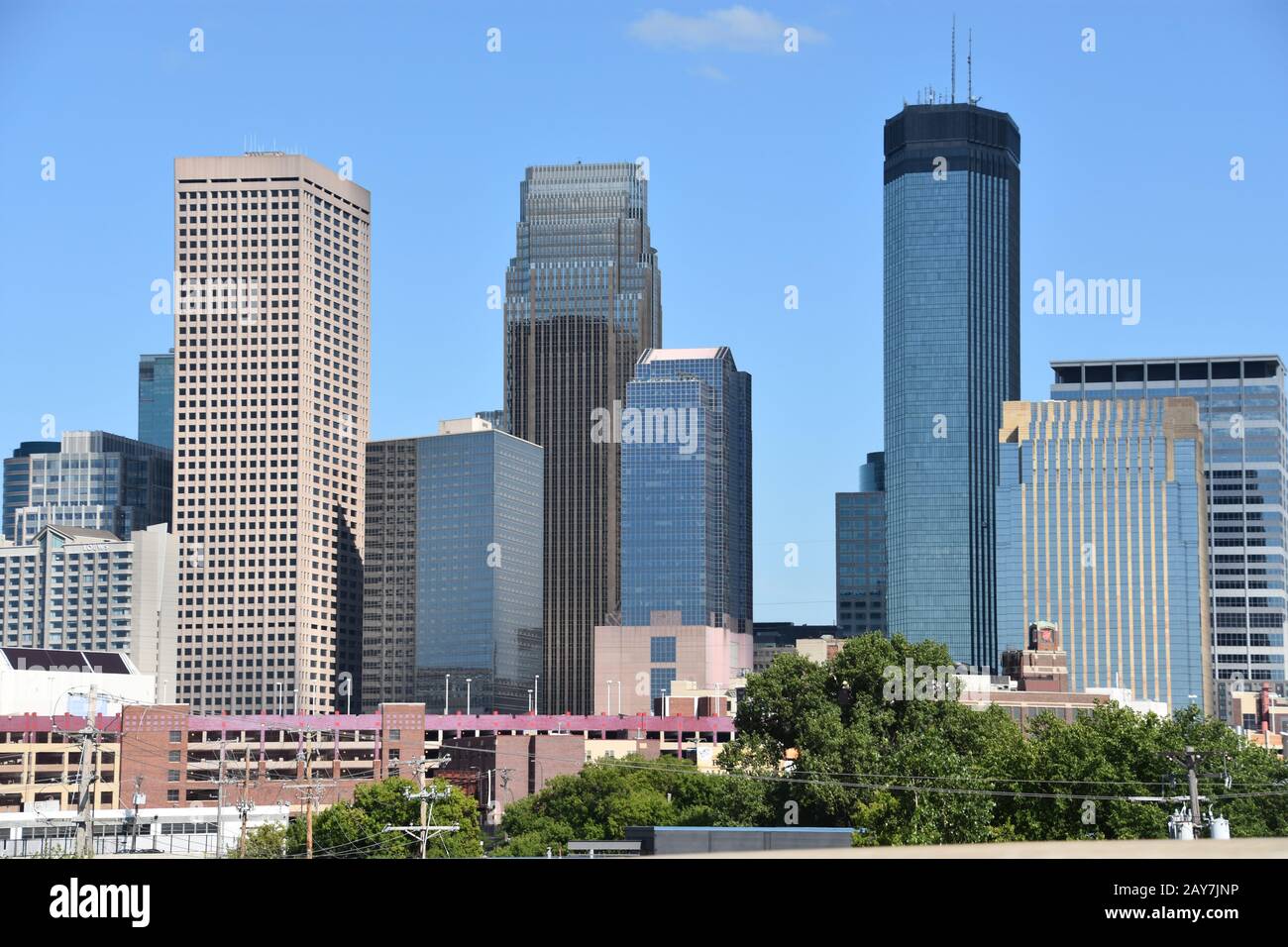 Downtown Minneapolis in Minnesota Stock Photo - Alamy