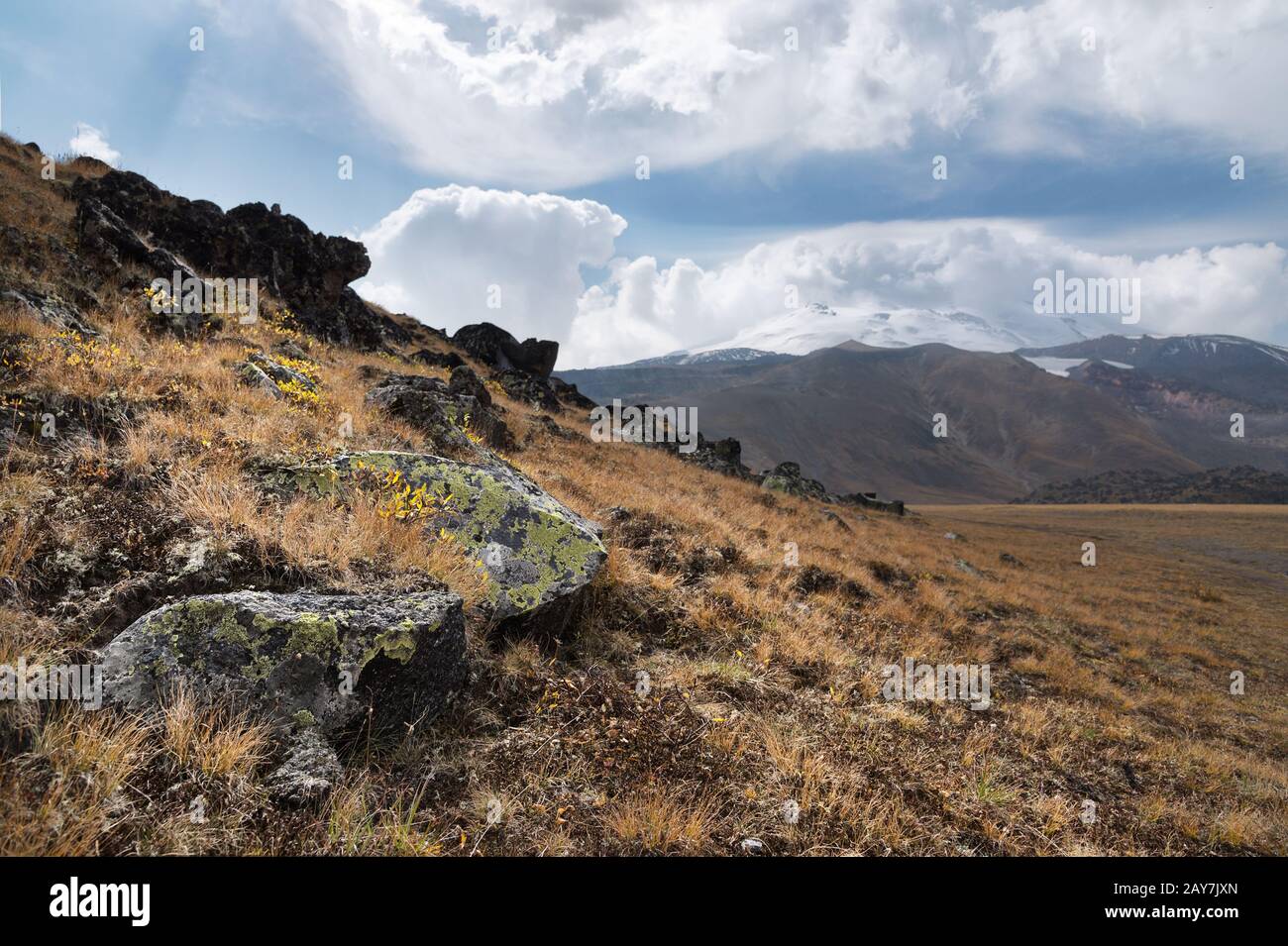 View extinct volcano elbrus hi-res stock photography and images - Alamy