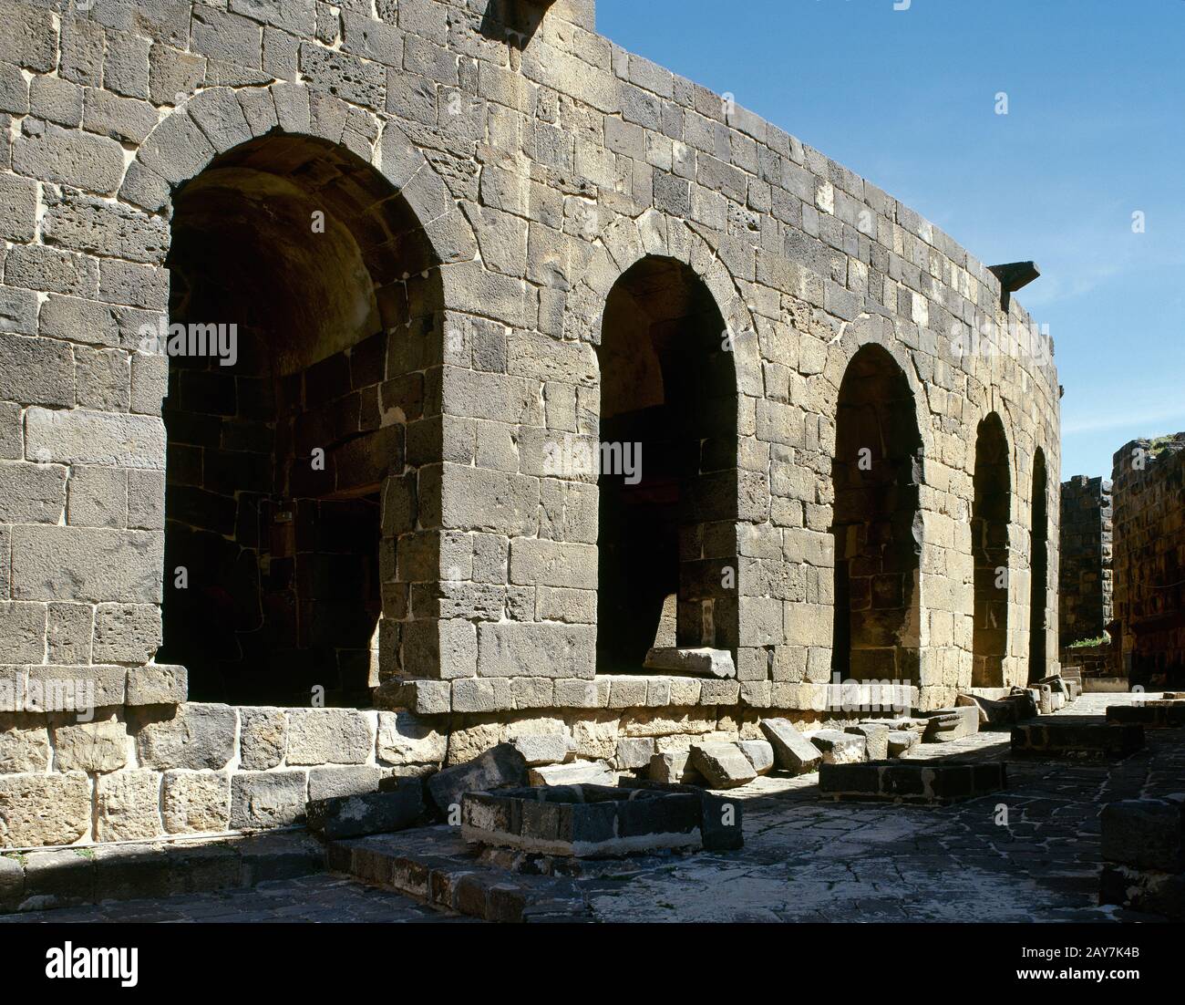 Black basalt ruins bosra hi-res stock photography and images - Alamy