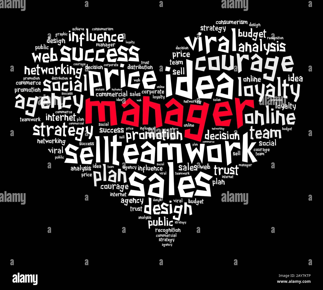Manager word cloud concept Stock Photo - Alamy