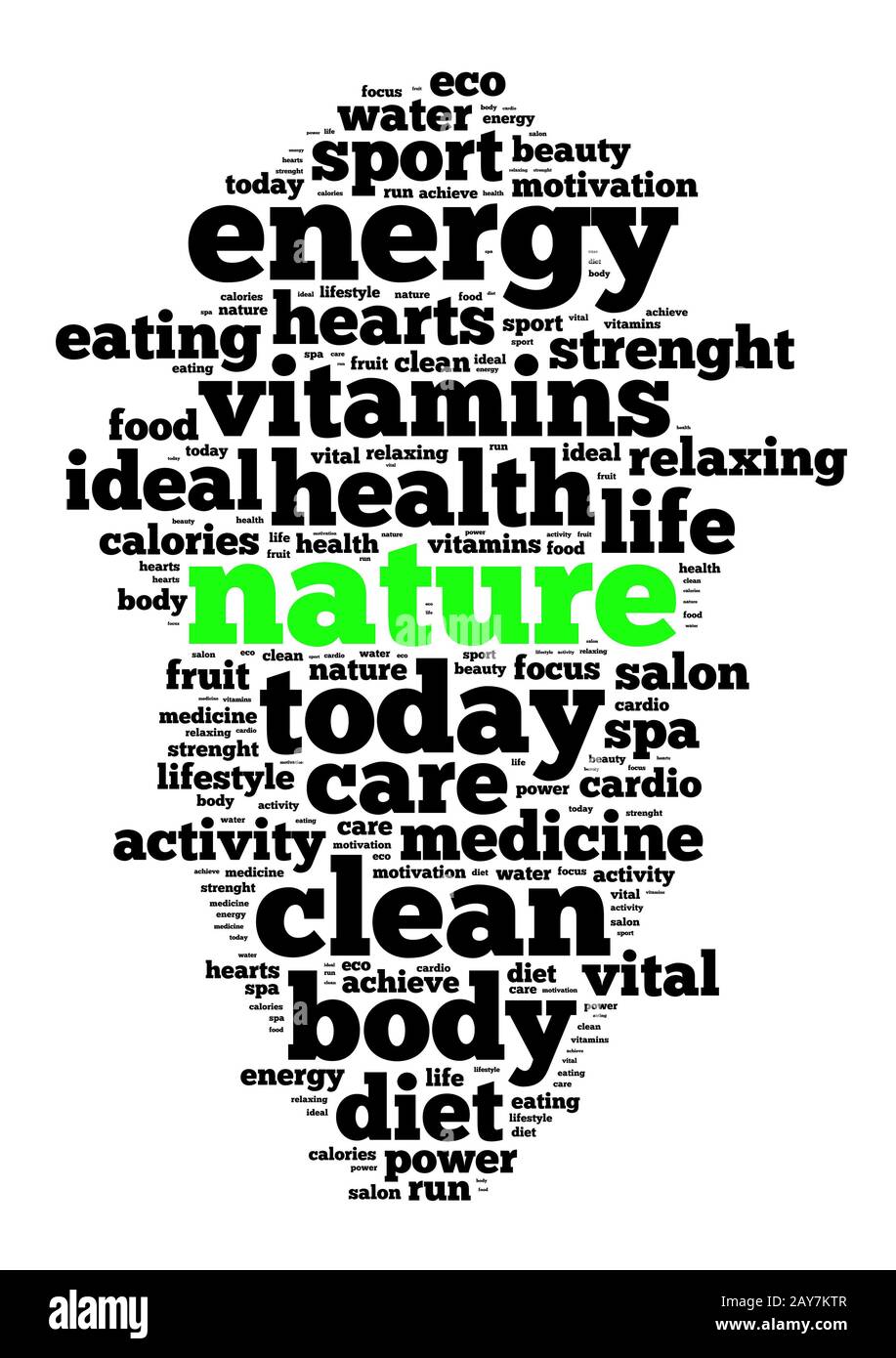 Nature word cloud concept Stock Photo - Alamy