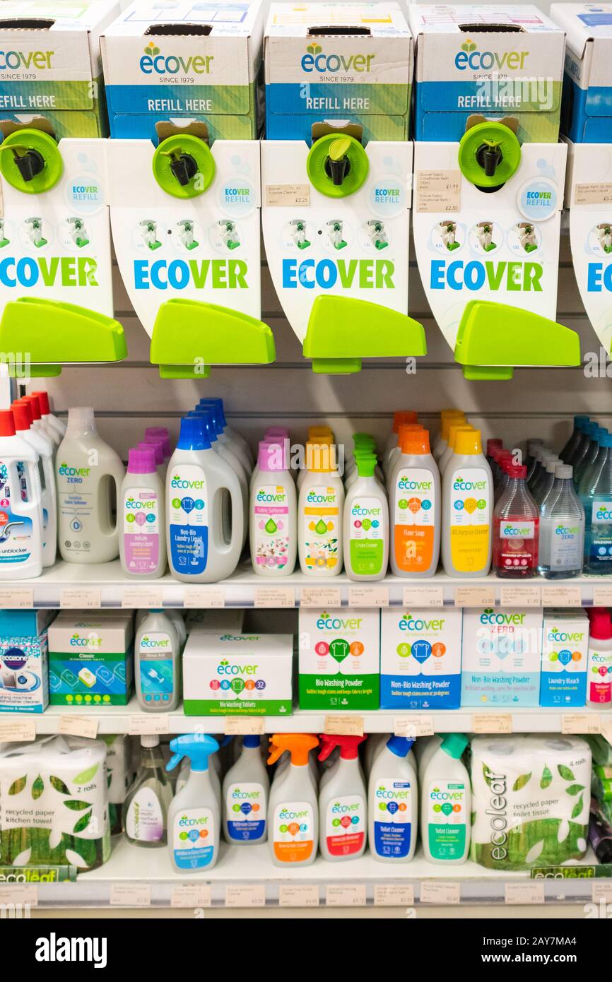 Ecover refill station and environmentally friendly green products at ...