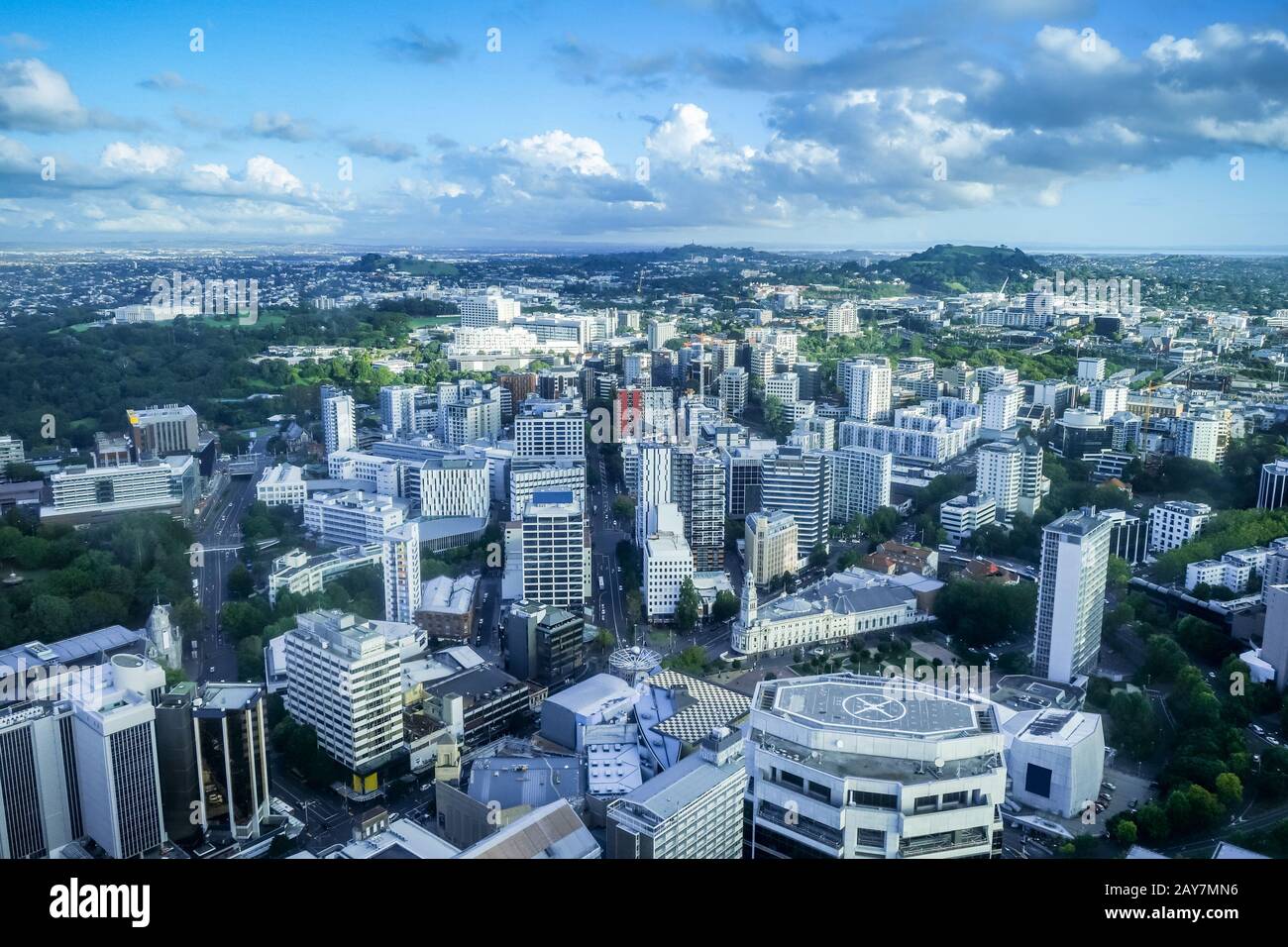 Auckland aerial view, New Zealand Stock Photo - Alamy