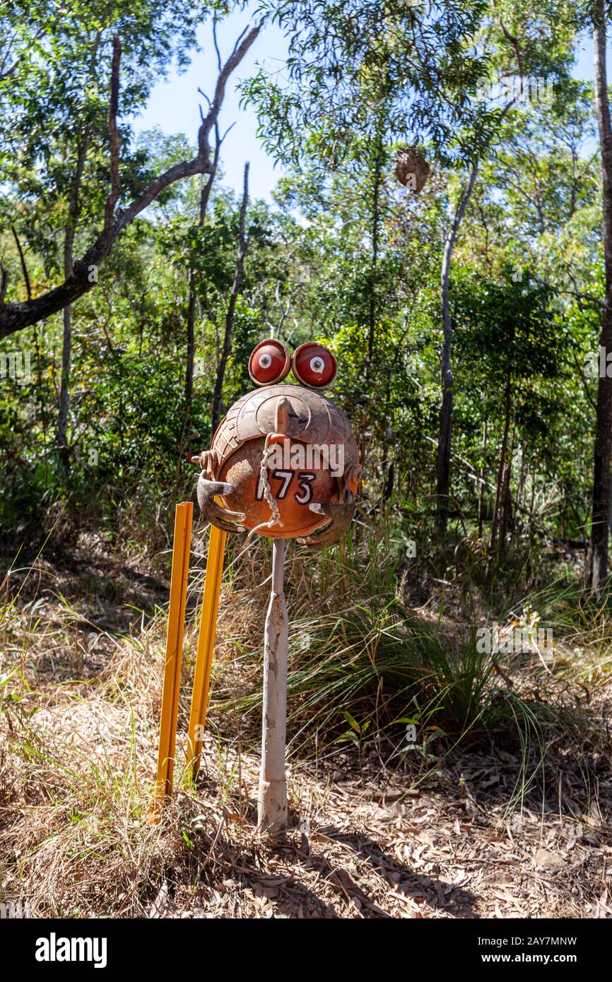 Original and artistic letter box in Queensland, Australia Stock Photo ...