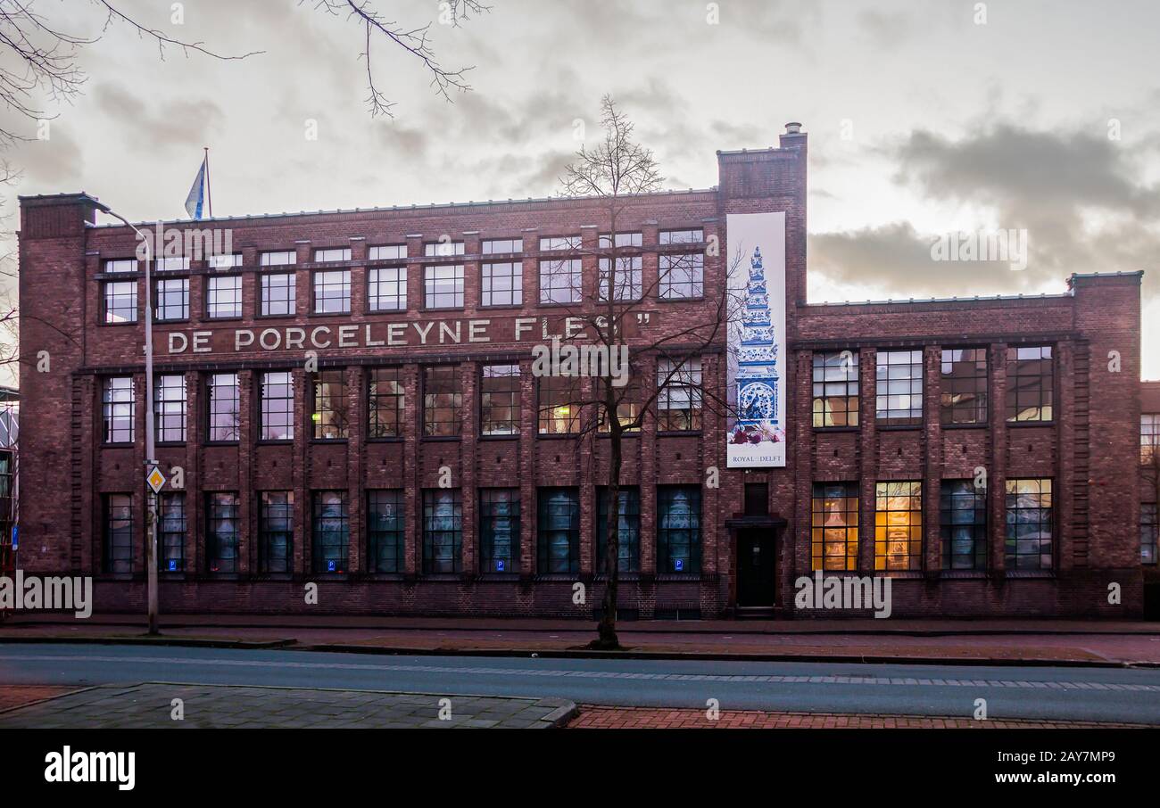 Delft, the Netherlands, Holland,January 18, 2020: The building of the ...