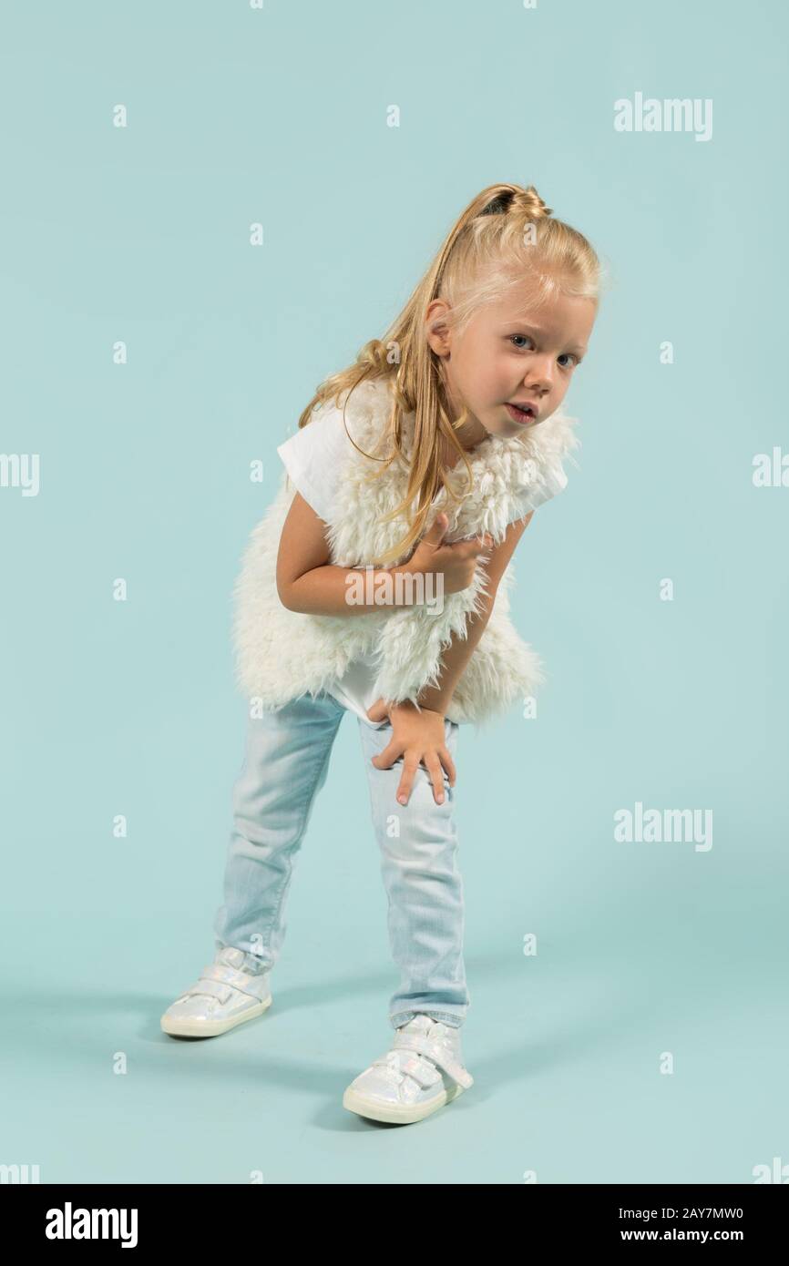 Attractive cute girl in light clothes Stock Photo - Alamy
