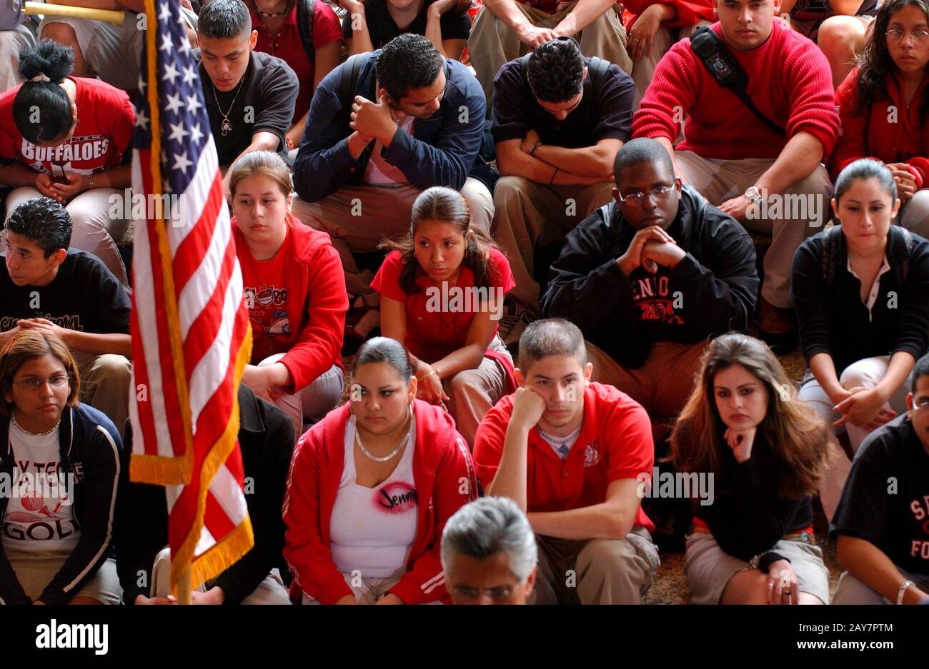 Listening to speech school uniform hi-res stock photography and images ...