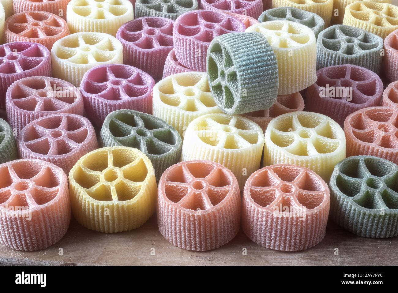 Italian pasta, wheels Stock Photo - Alamy
