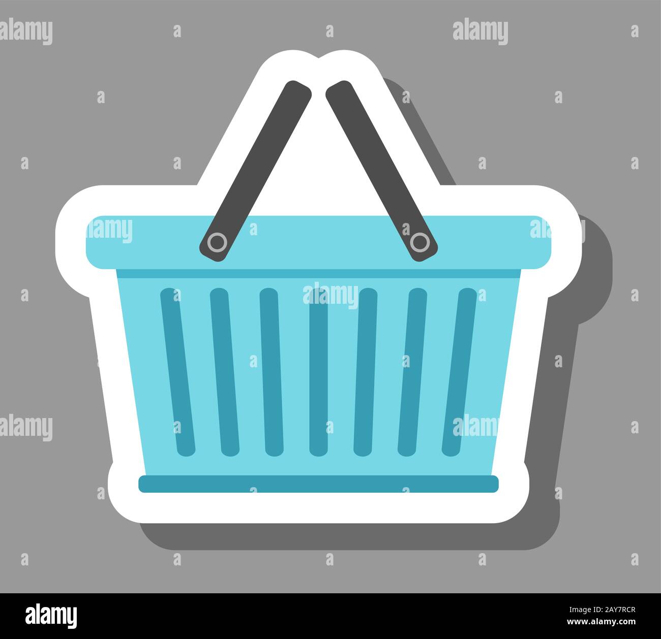 Shopping basket icon that symbolizes purchase and retail. All the ...