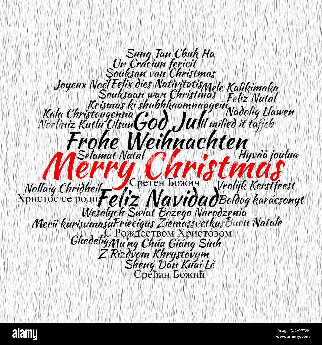 Christmas greetings in different languages hi-res stock photography and ...