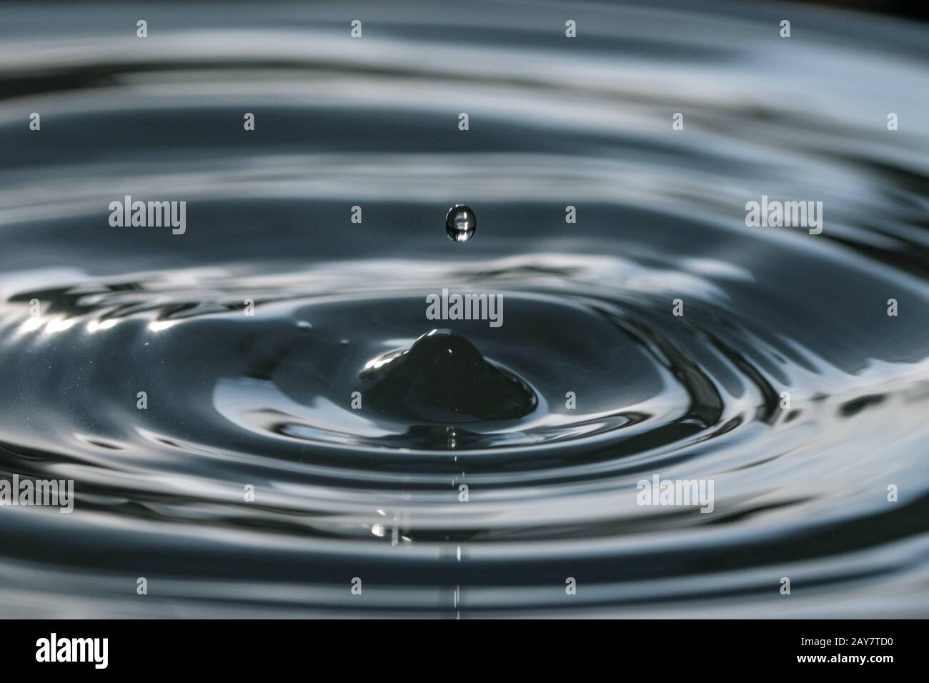 Water Drop splash with sun Stock Photo - Alamy