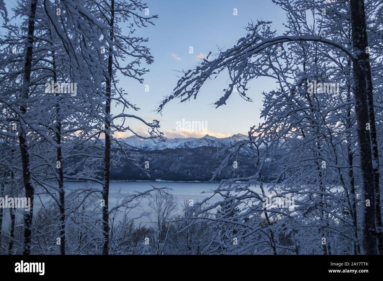 Lake Walchensee in Bavaria in winter Stock Photo - Alamy