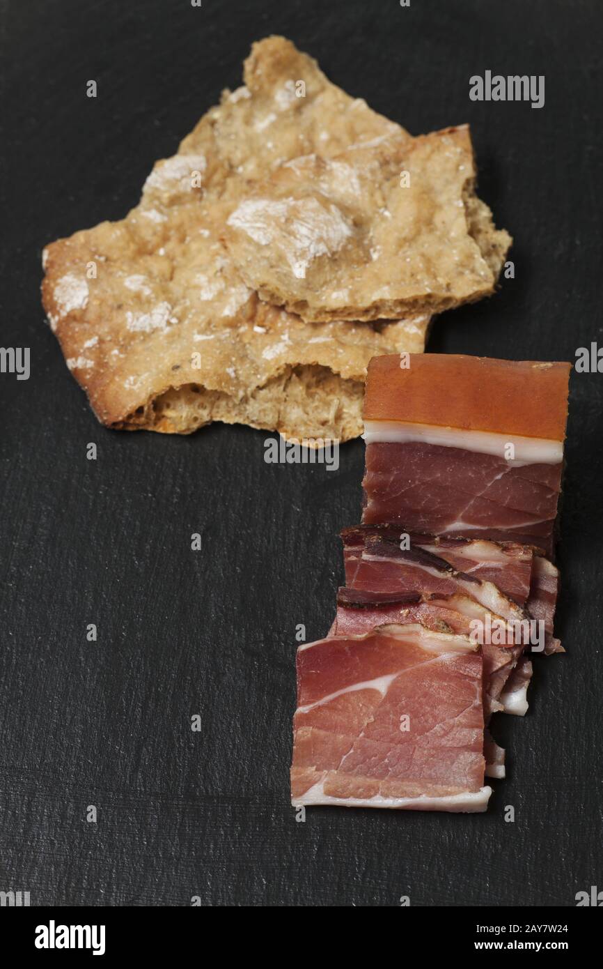 South Tyrolean ham Stock Photo - Alamy