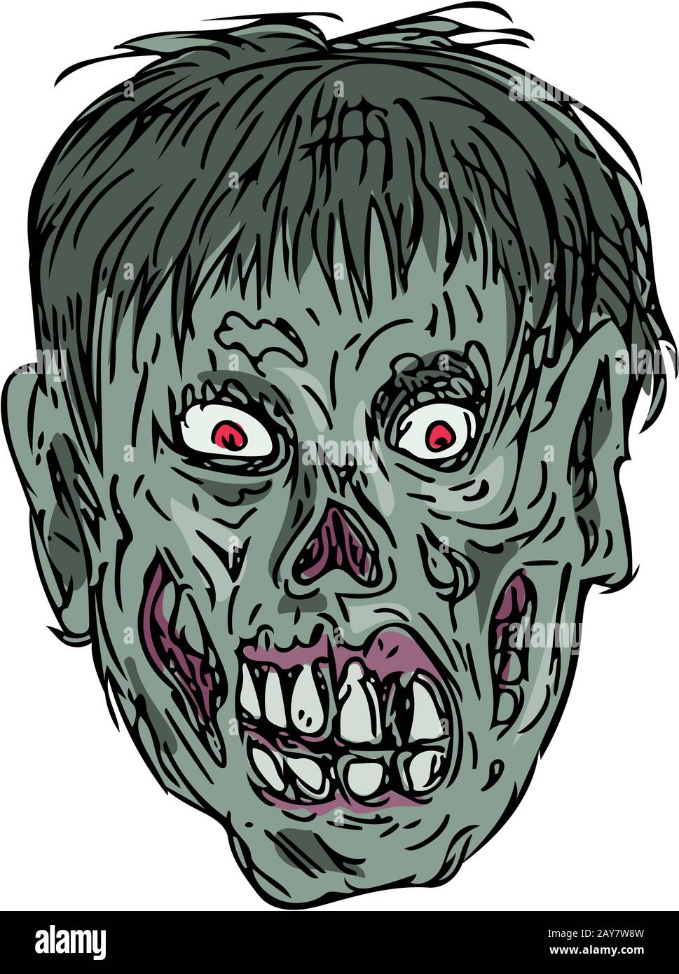 Hand scary zombie line hi-res stock photography and images - Alamy