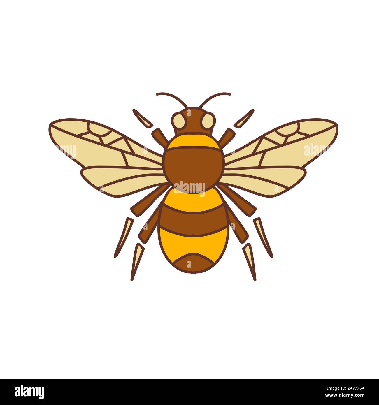 Bumble Bee Icon Stock Photo - Alamy