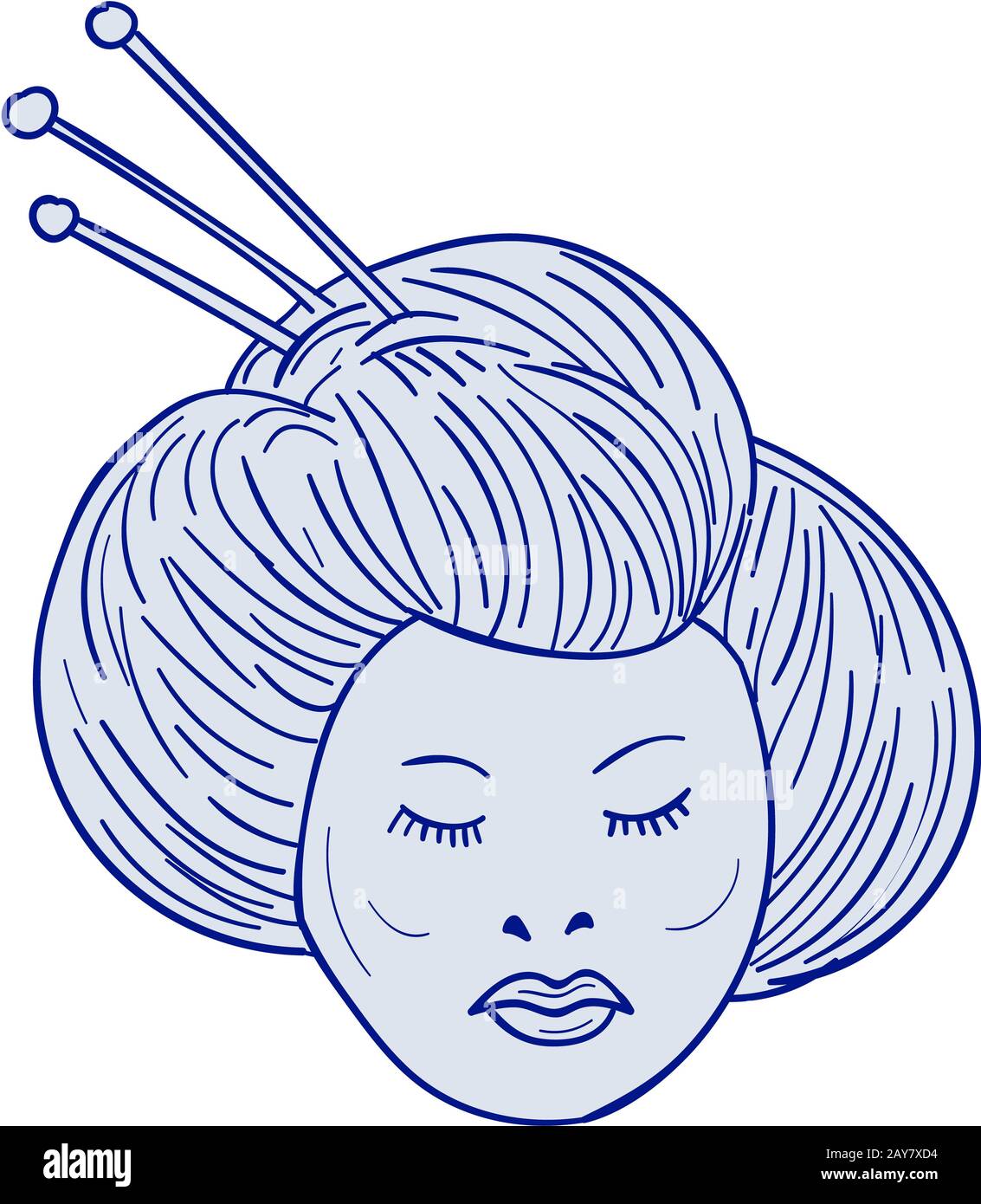 Drawing geisha hi-res stock photography and images - Alamy