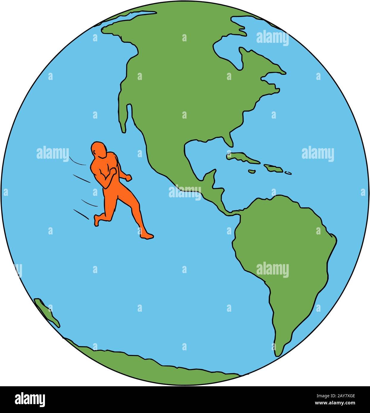 Marathon runner running drawing hi-res stock photography and images - Alamy