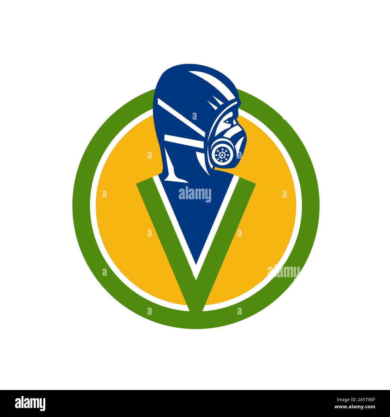 Illustration pest control worker Cut Out Stock Images & Pictures - Alamy