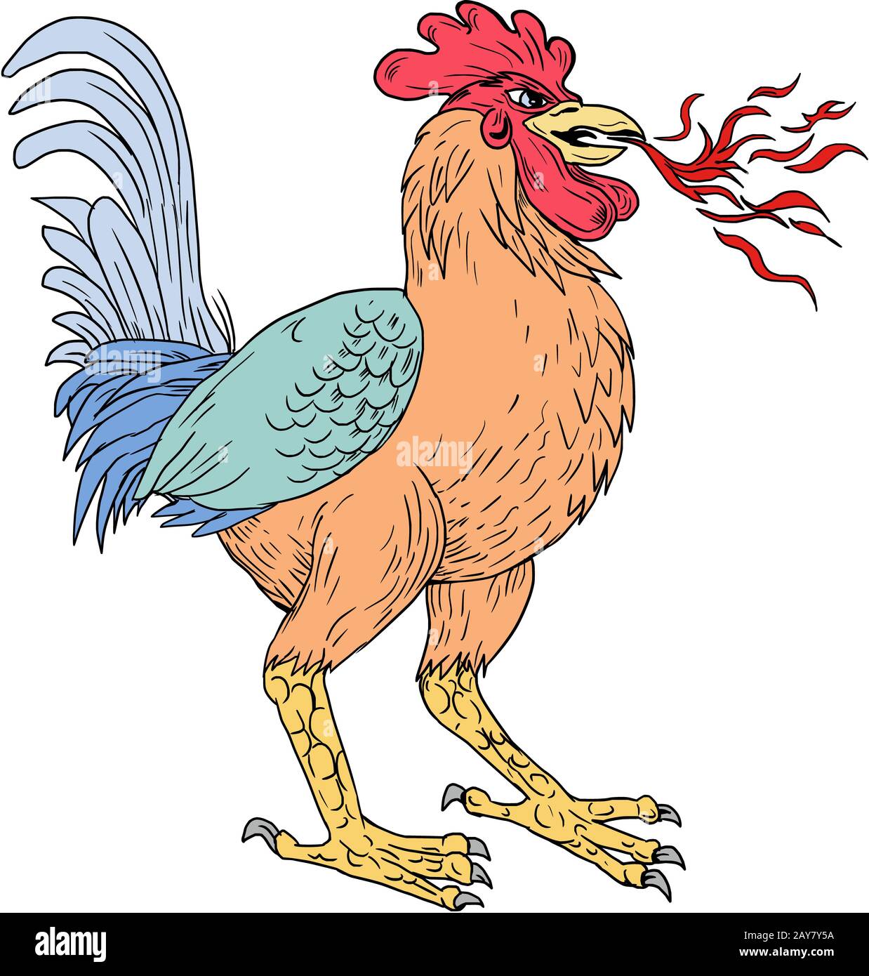 Fire breathing bird hi-res stock photography and images - Alamy