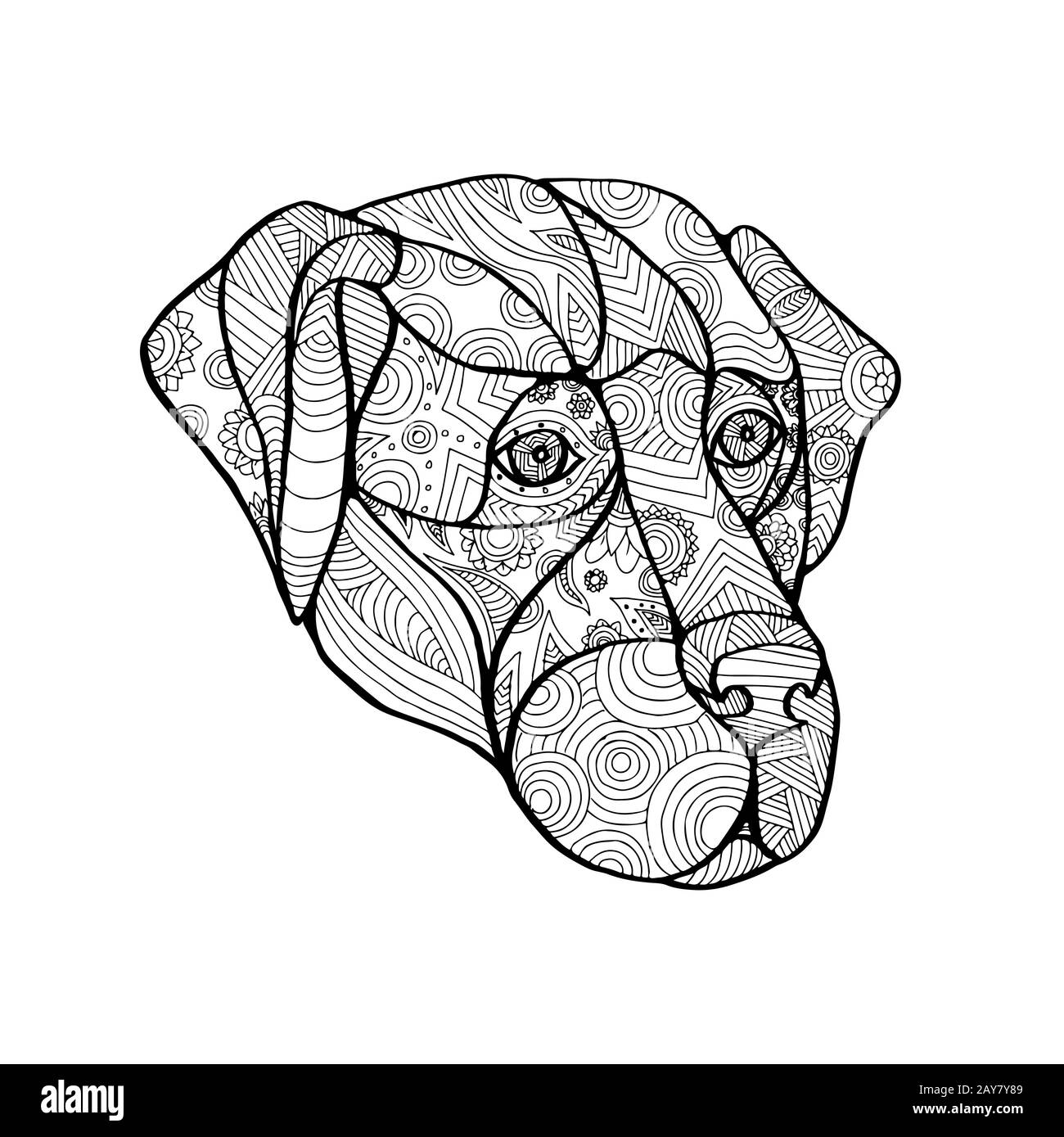 Cosmic mandala Black and White Stock Photos & Images - Alamy