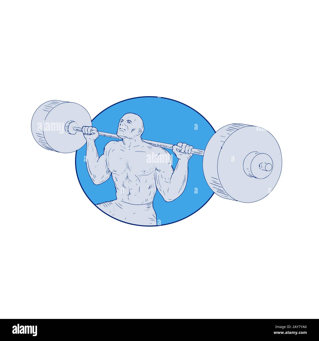 Barbell drawing hi-res stock photography and images - Alamy