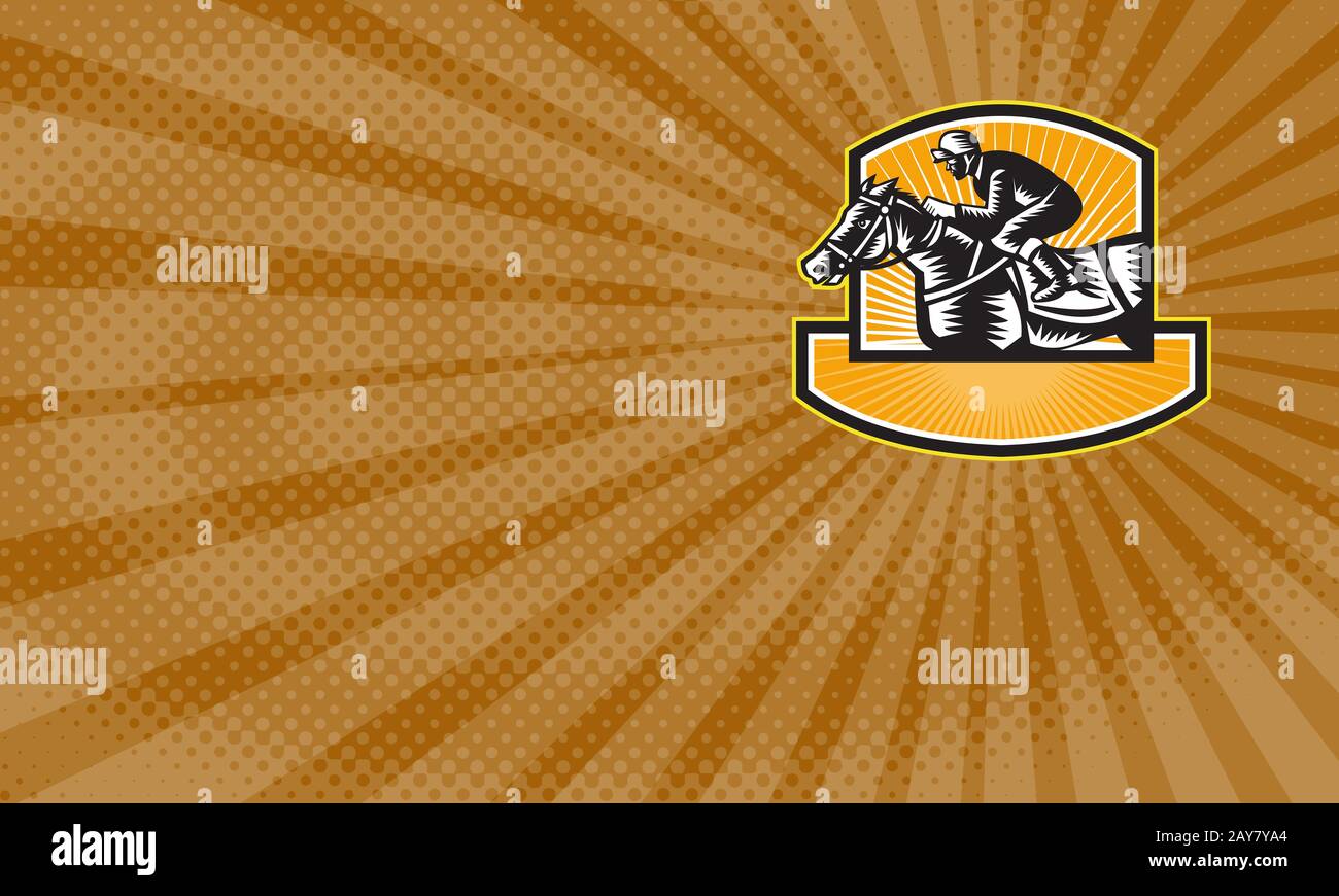 Horse Rider Business card Stock Photo - Alamy