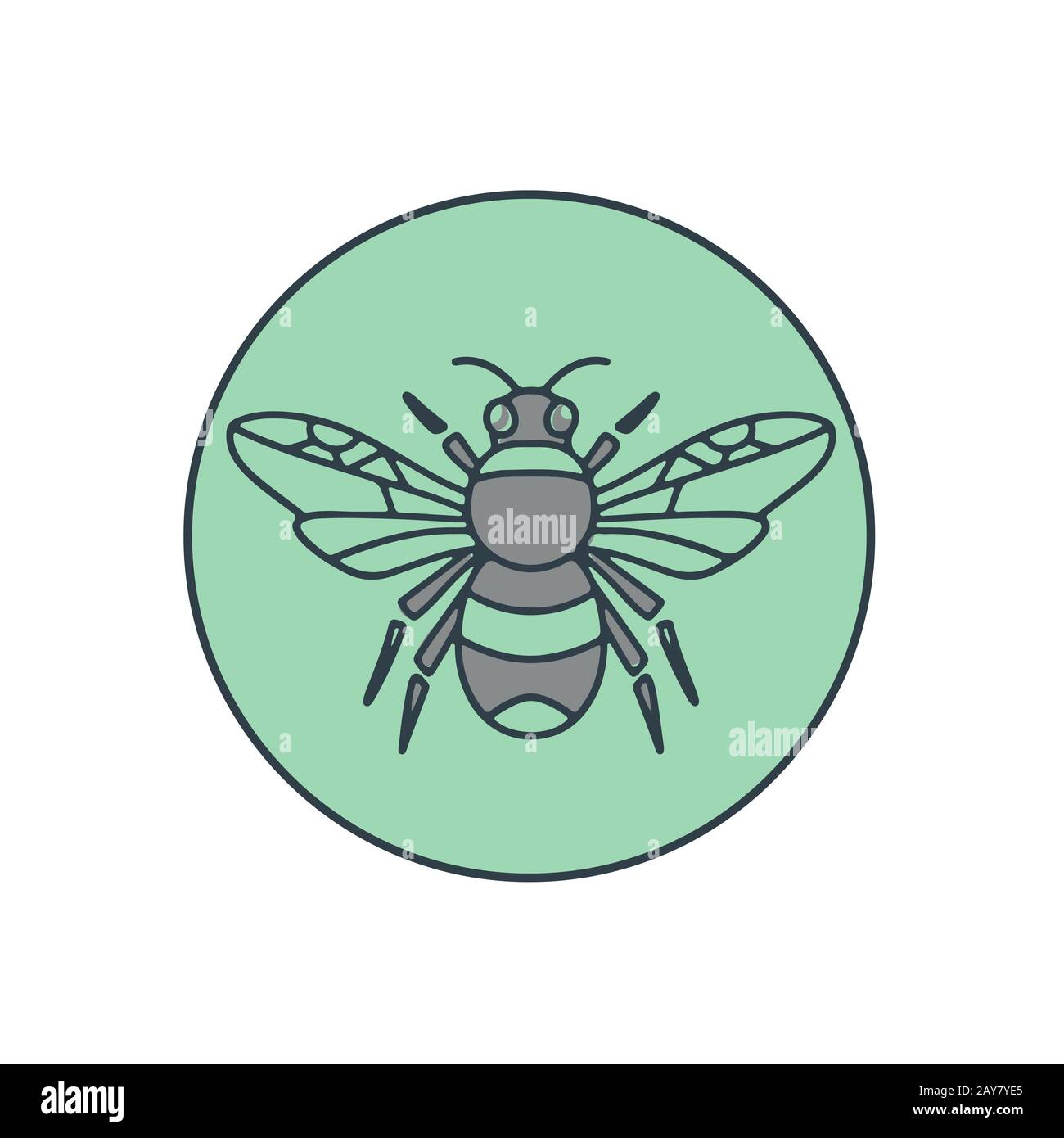 Bee circle Cut Out Stock Images & Pictures - Alamy