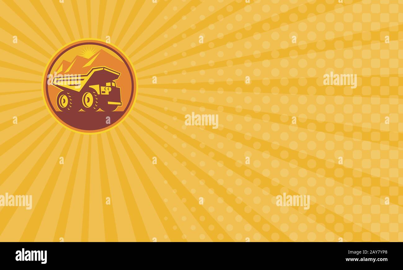 Mining Heavy Equipment Business card Stock Photo - Alamy