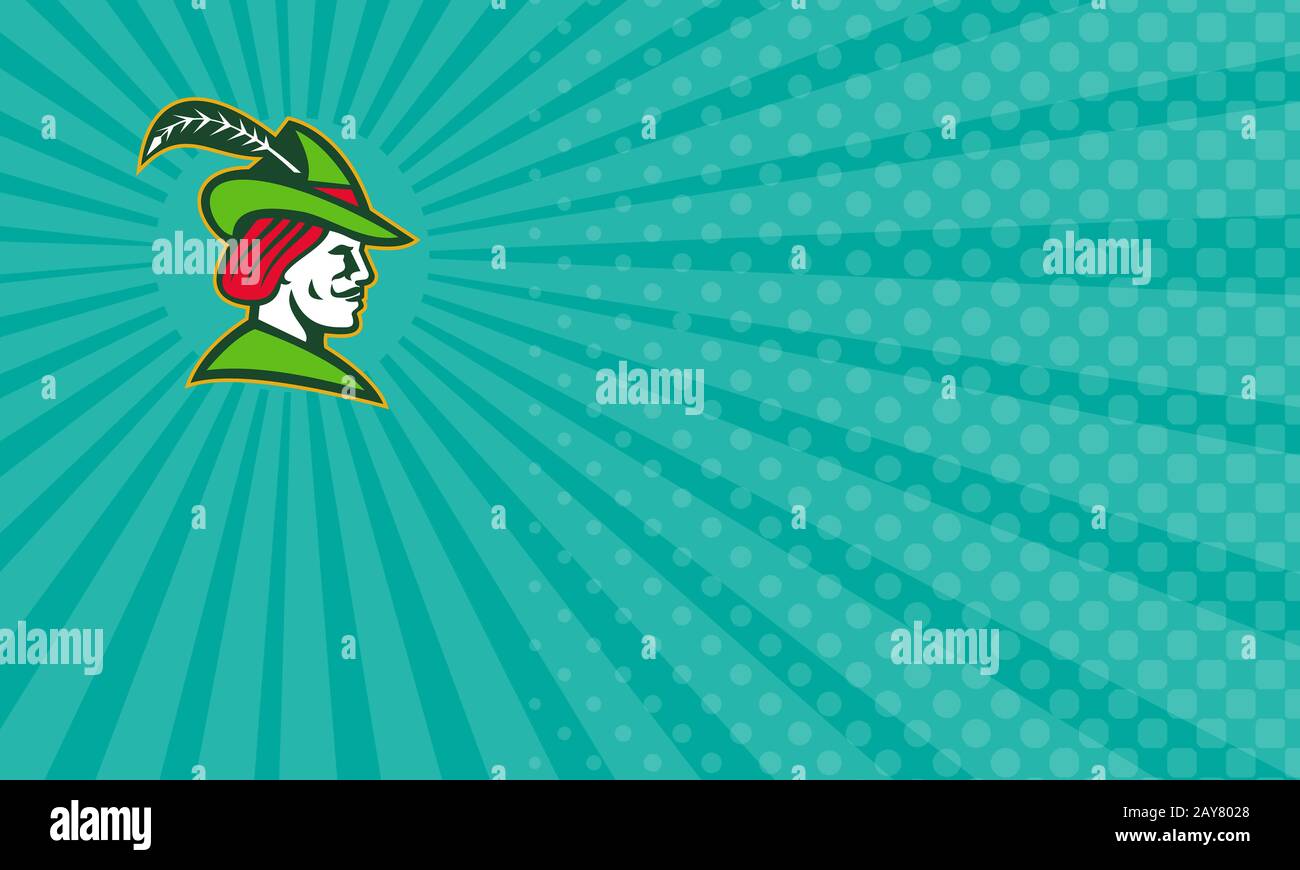 White robin hood hat feather hi-res stock photography and images - Alamy