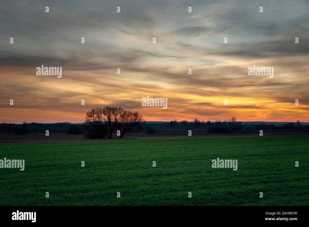 Beautiful shot field farm hi-res stock photography and images - Alamy