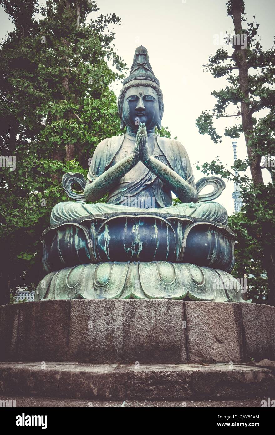 Buddha statue in Senso-ji temple, Tokyo, Japan Stock Photo - Alamy