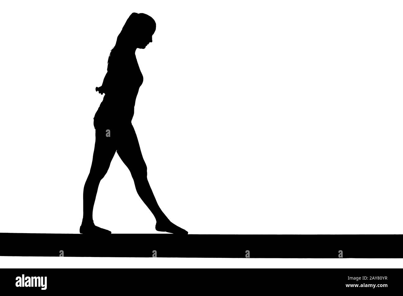 Balance beam and silhouette hi-res stock photography and images - Alamy
