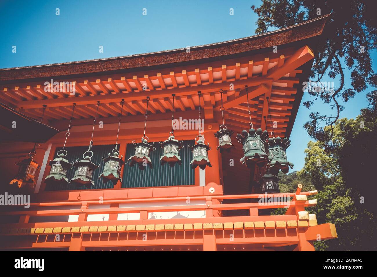 Kasuga-Taisha Shrine temple, Nara, Japan Stock Photo - Alamy