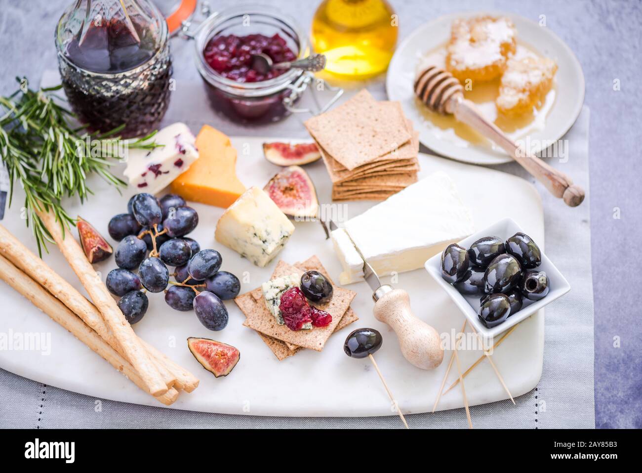 italian cheese selection Stock Photo - Alamy