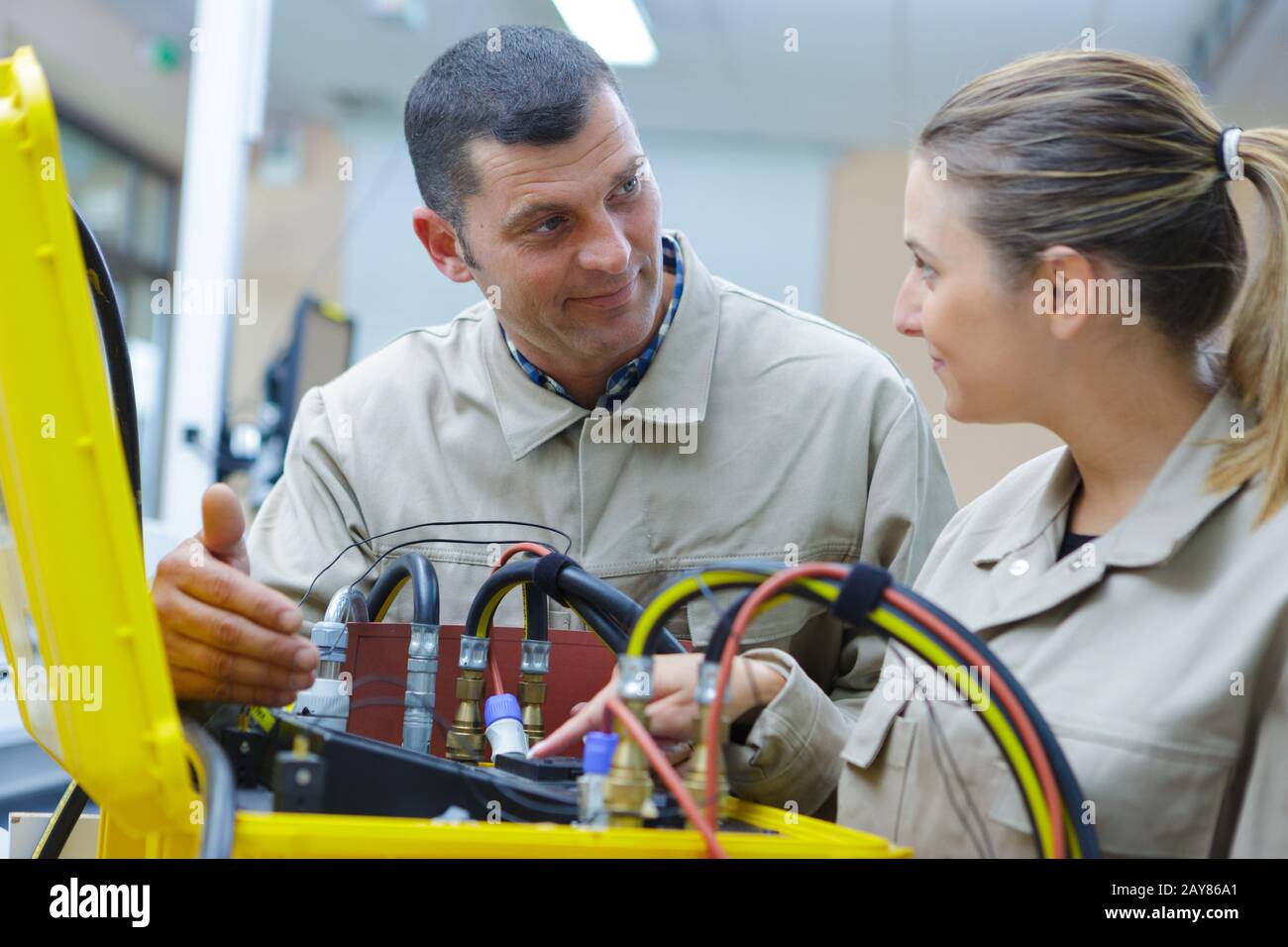 team of engineers working together Stock Photo - Alamy