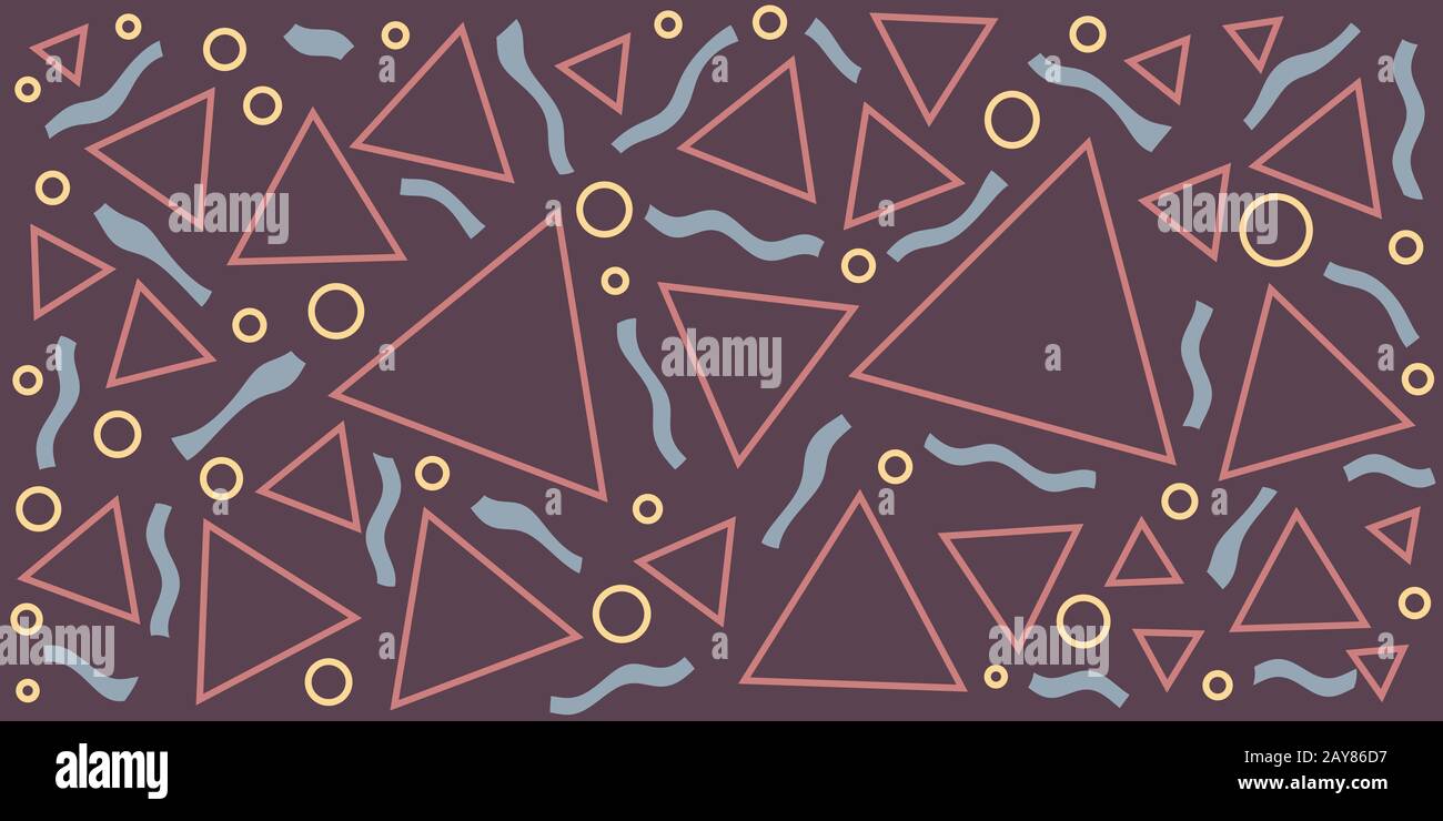An abstract retro shape pattern background image Stock Photo - Alamy