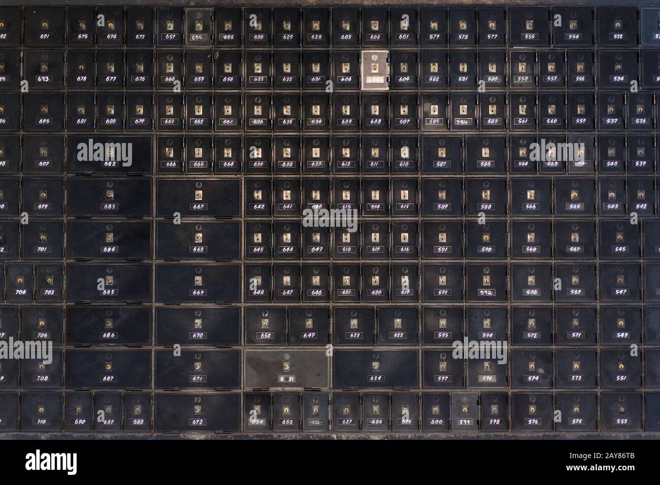 Post Office Boxes Stock Photo - Alamy