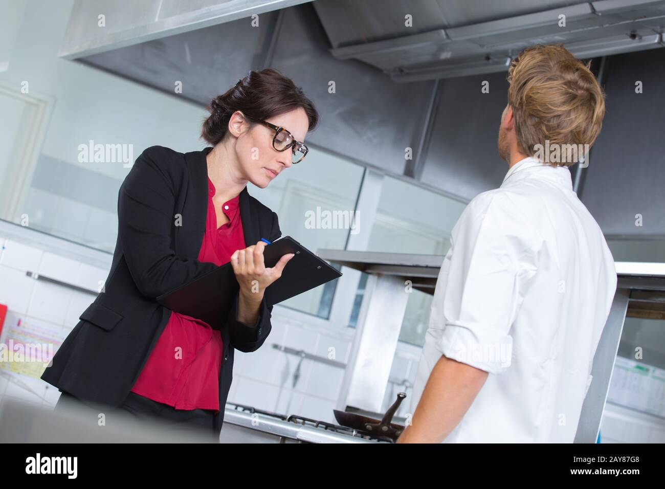 Food inspector restaurant hi-res stock photography and images - Alamy