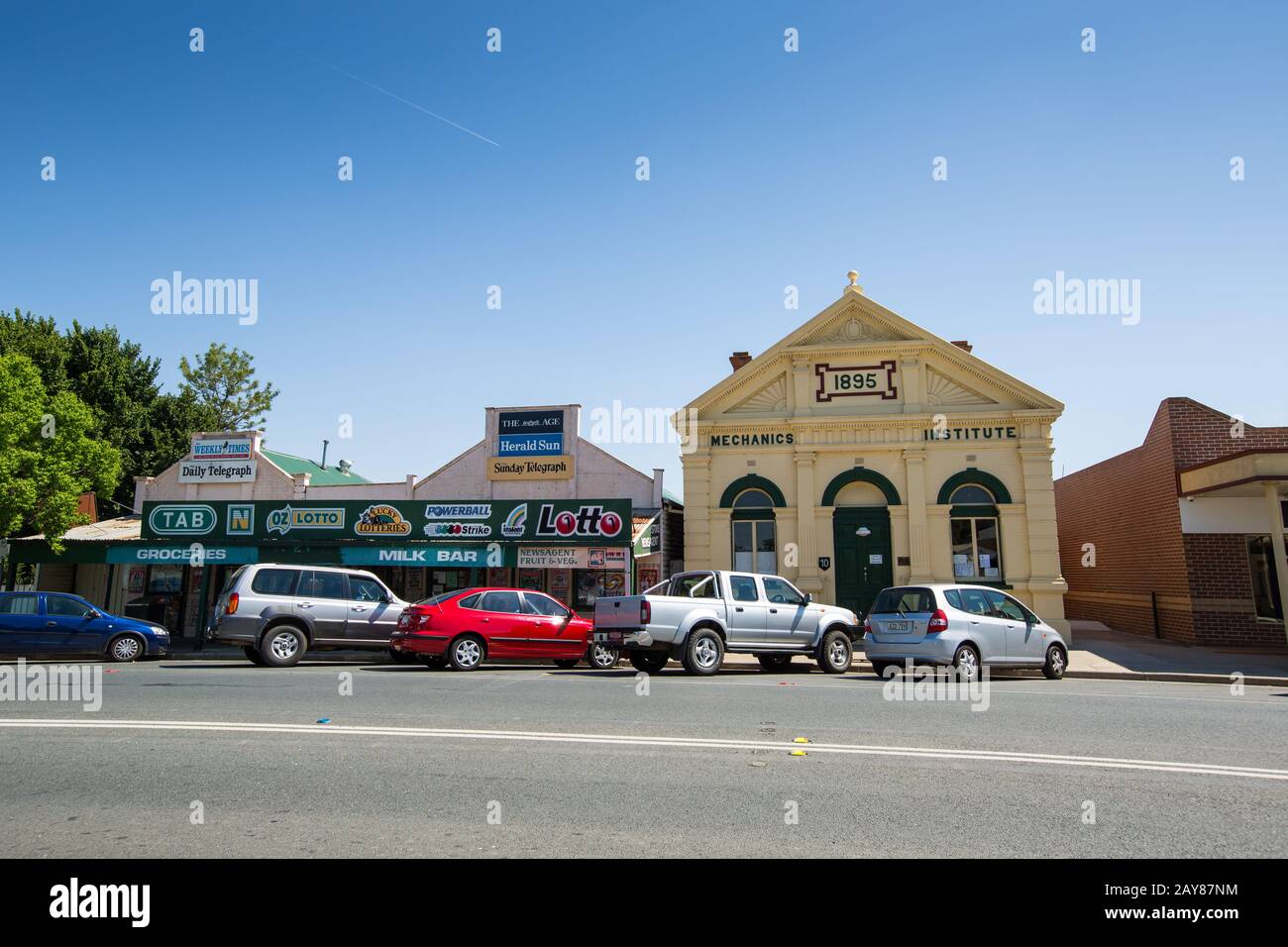 Howlong town center Stock Photo - Alamy