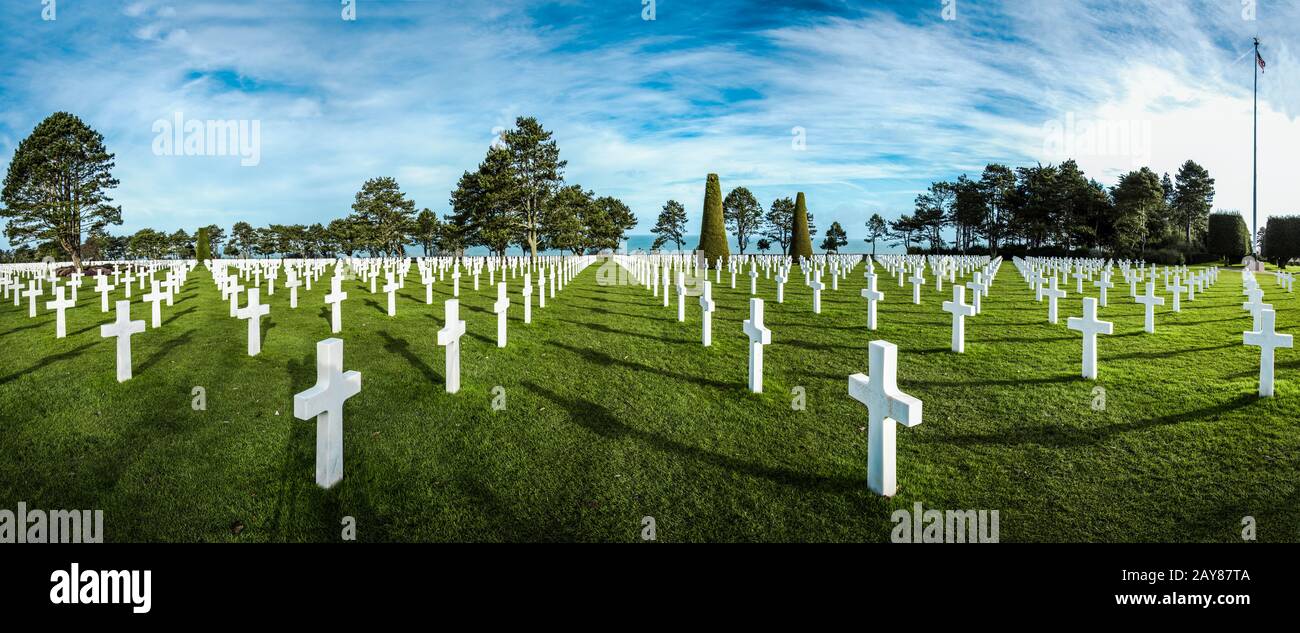 American ww2 cemetery normandy hi-res stock photography and images - Alamy