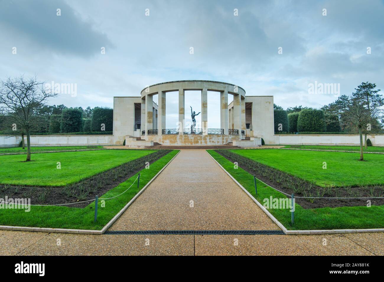 American Cemetery in Normandy Monument,France Stock Photo - Alamy