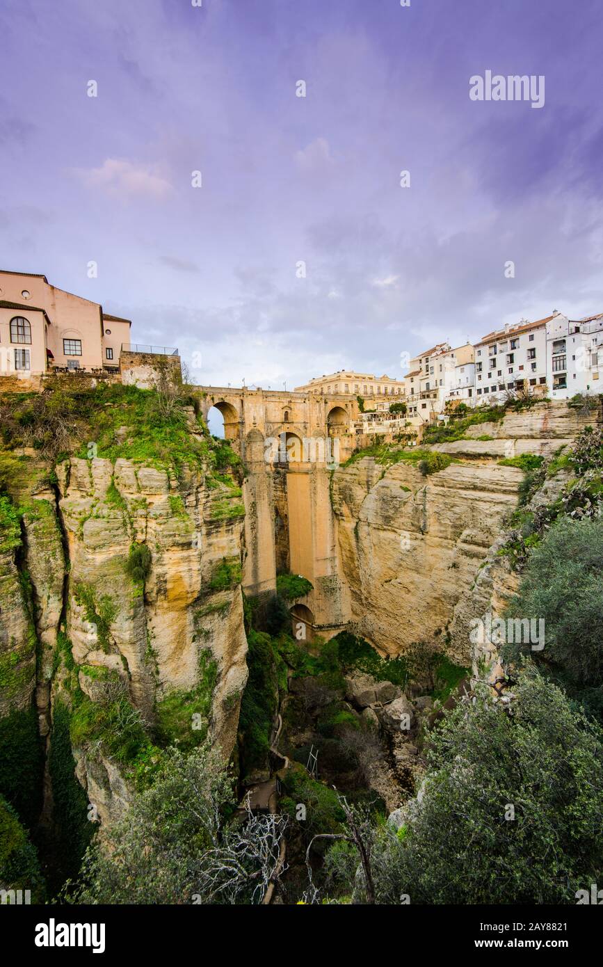 New Bridge or Puente Nuevo in Ronda,Spain Stock Photo - Alamy