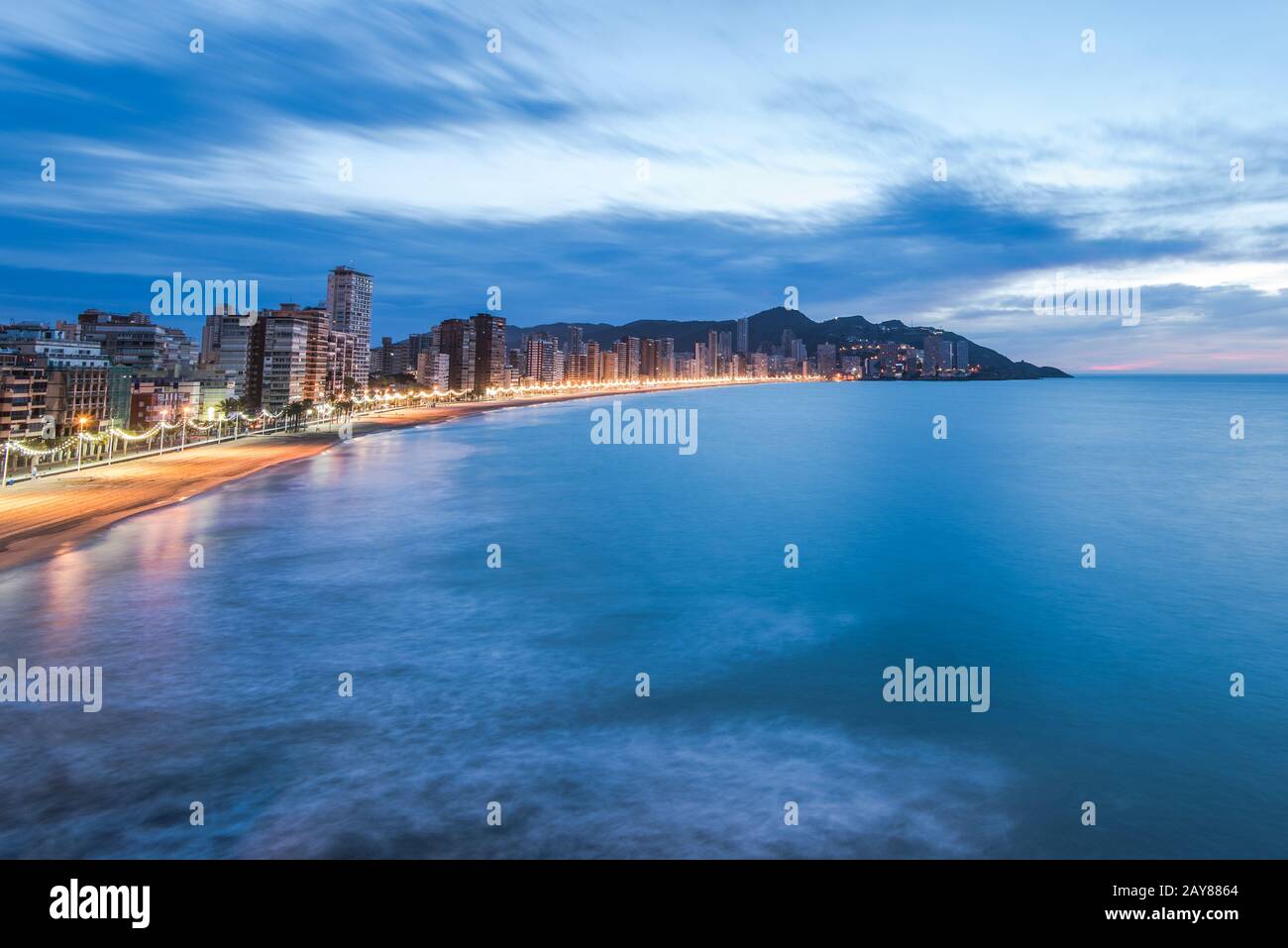 Panoramic view benidorm city hi-res stock photography and images - Alamy