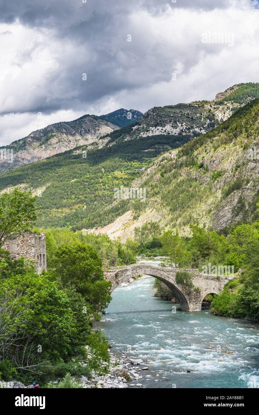 Old stone bridge in Apls,France Stock Photo - Alamy