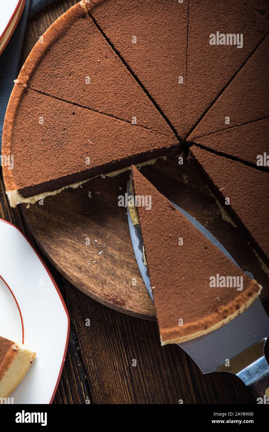 Portion chocolate tort cake hi-res stock photography and images - Alamy