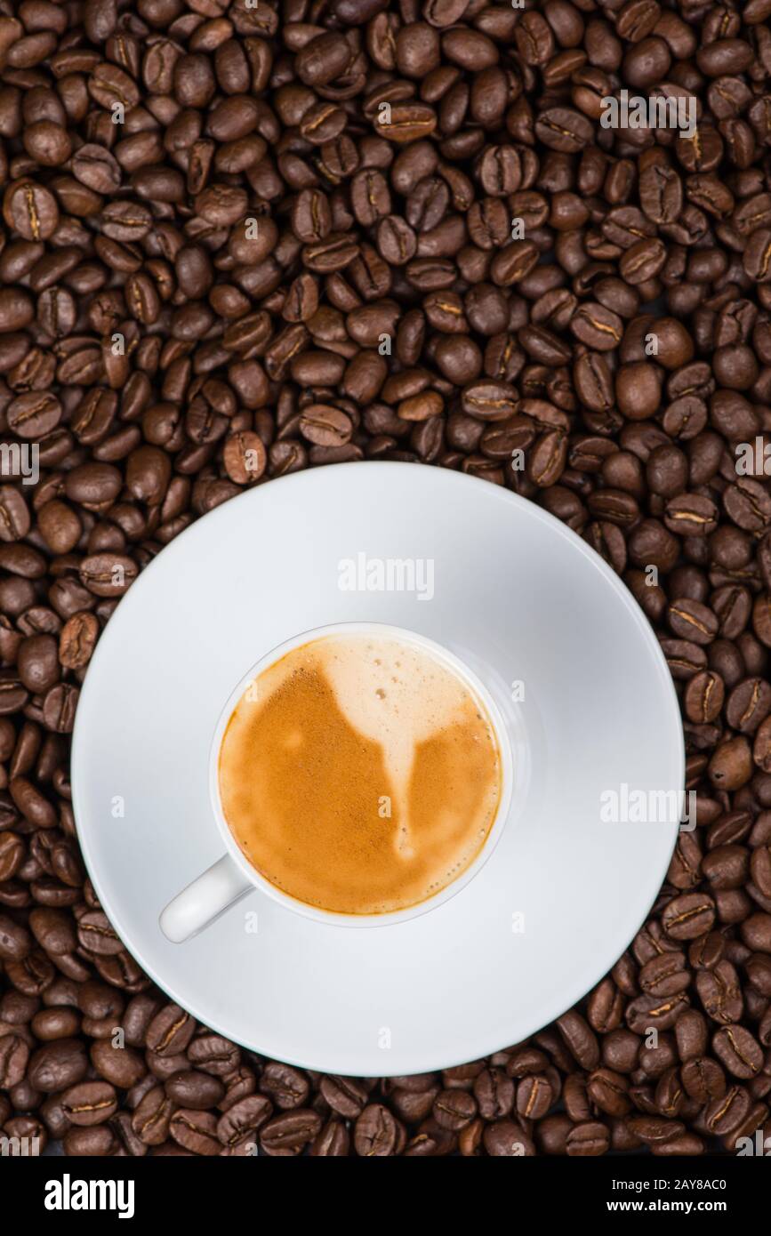 top view on coffee expresso Stock Photo - Alamy