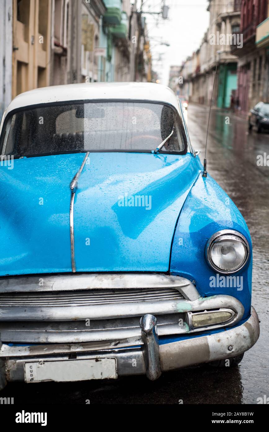 Street scene on rainy day in Havana,Cuba Stock Photo - Alamy
