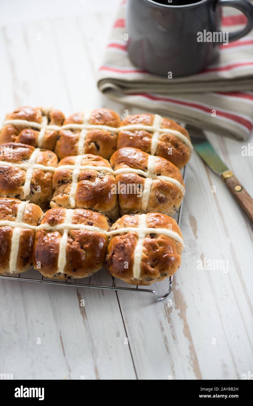 Hot cross bun butter tea hi-res stock photography and images - Alamy