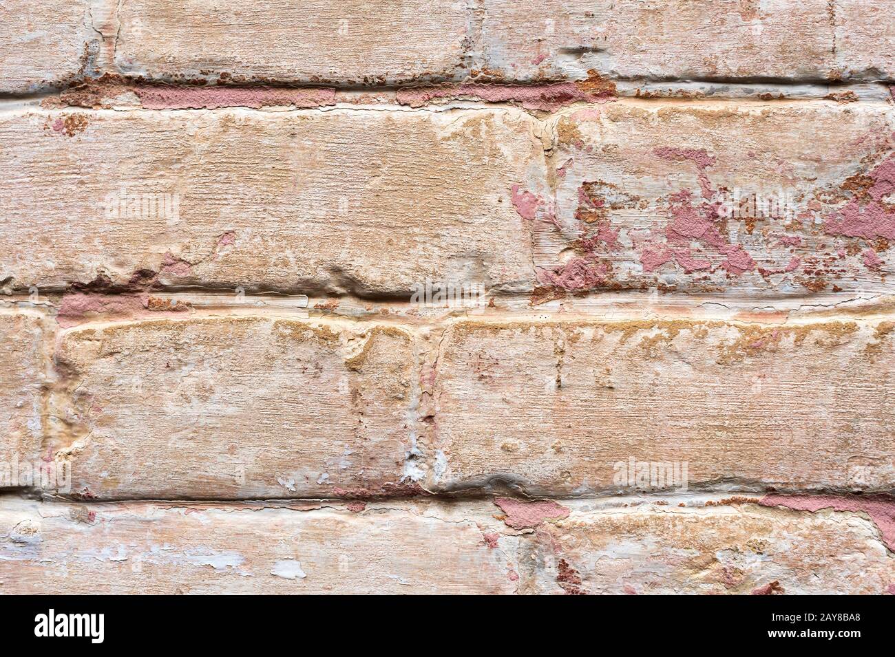 Close-up Textured background of multi-layer flaking paint on the wall ...