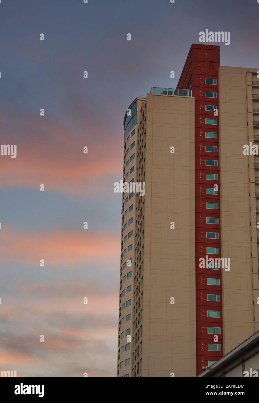 Red white building tower hi-res stock photography and images - Alamy